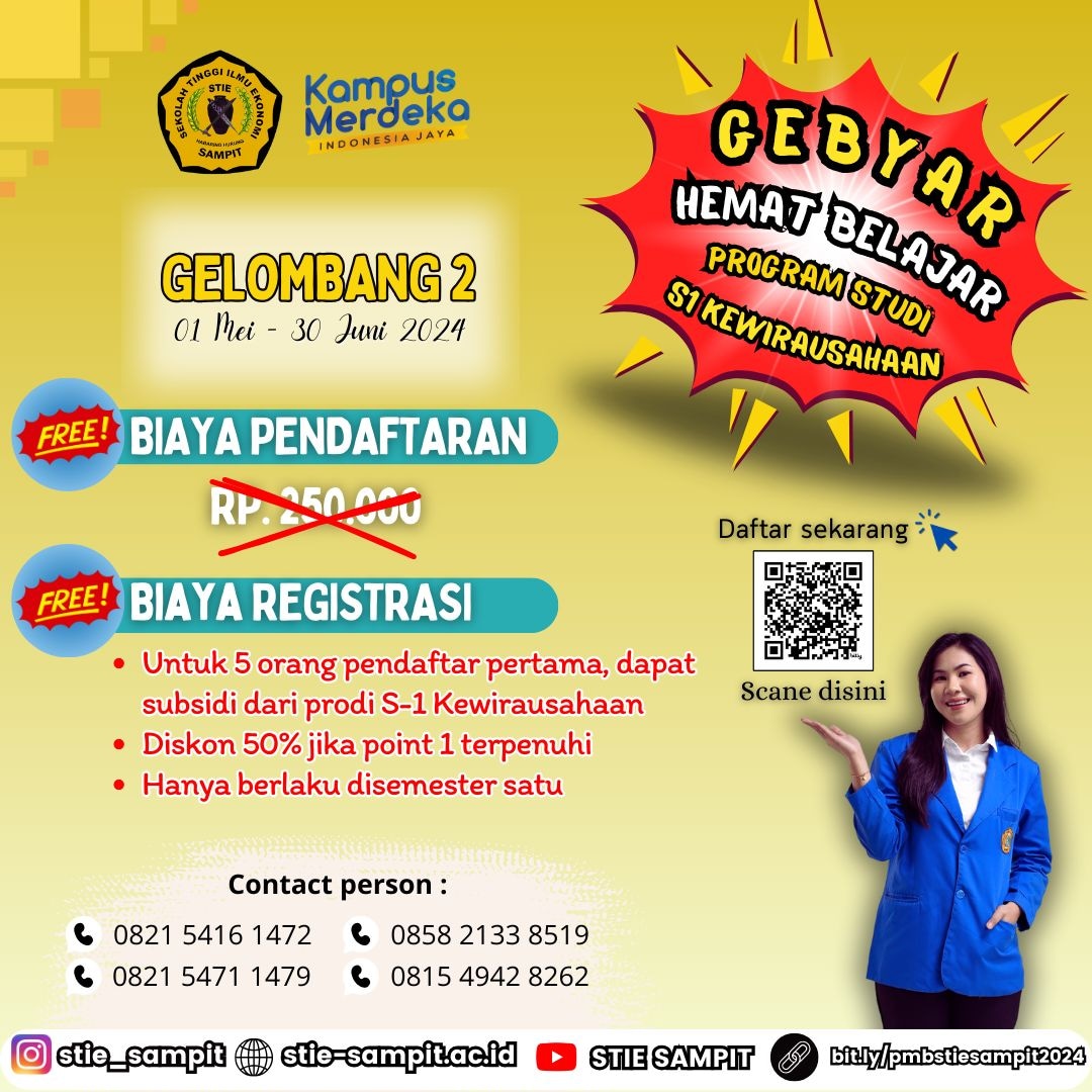 STIE SAMPIT – PEMIMPIN MASA DEPAN YANG TERBAIK